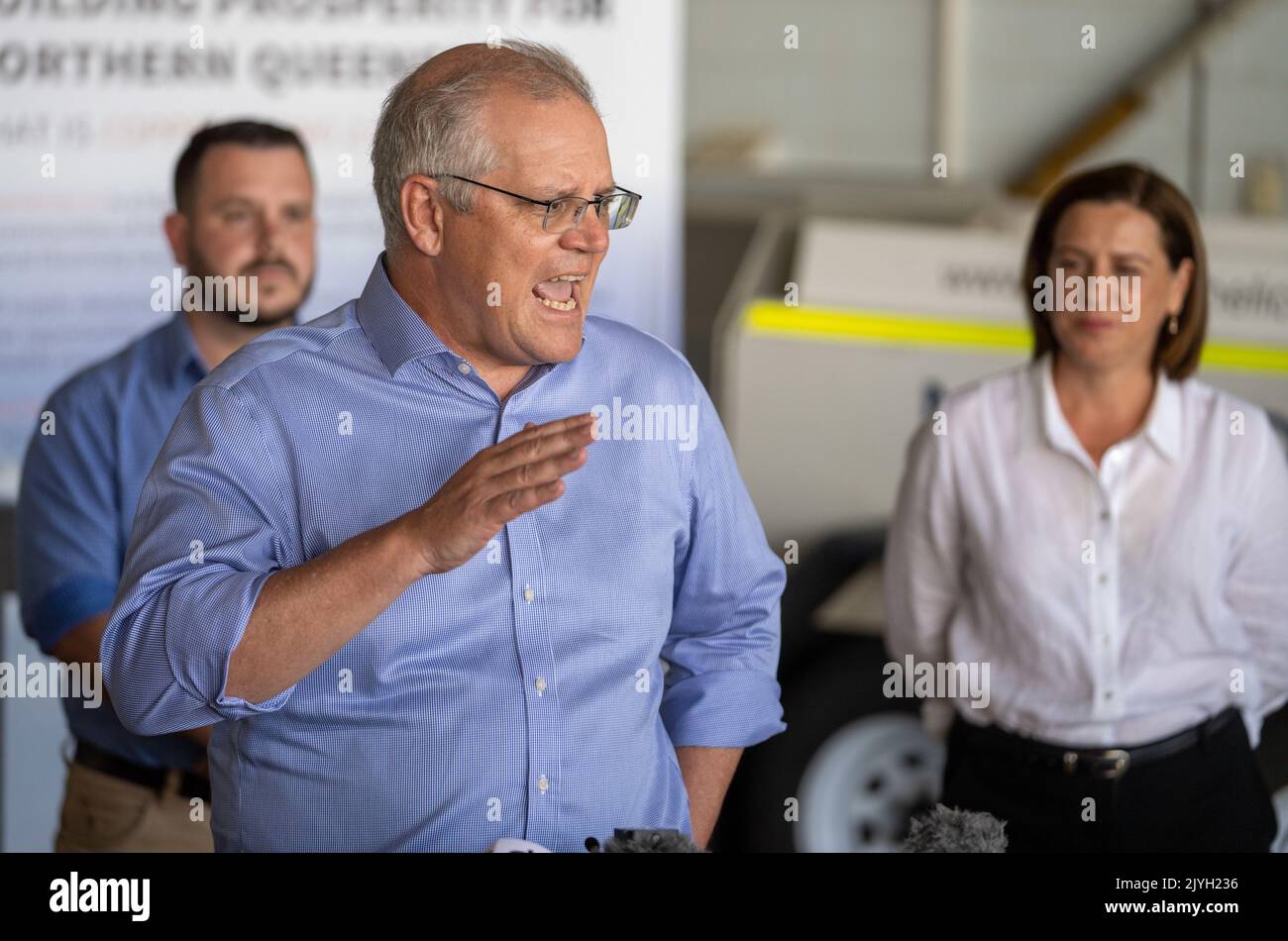 Prime Minister Scott Morrison, LNP Member for Herbert Phillip Thompson ...