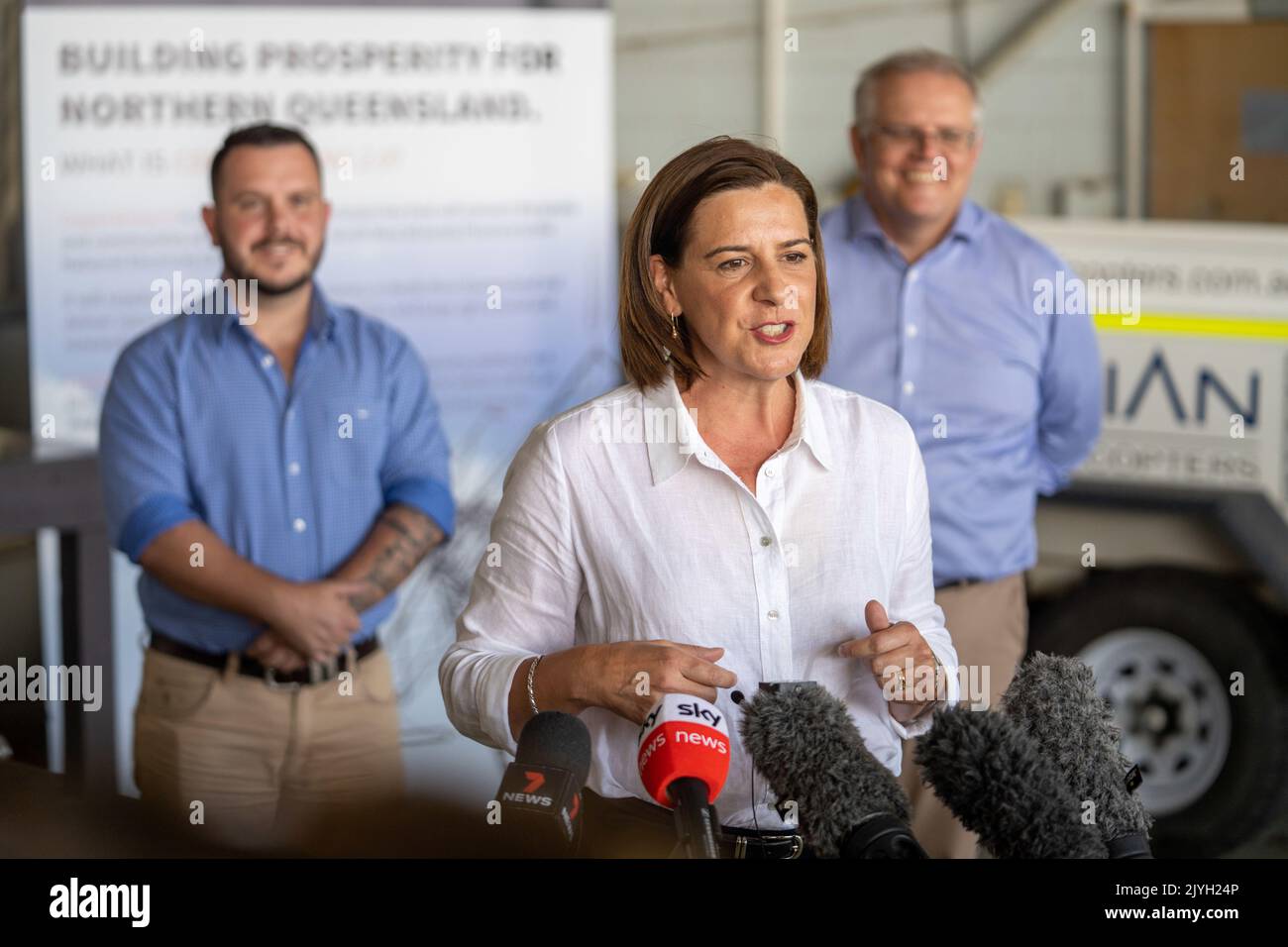 QLD LNP leader Deb Frecklington, LNP Member for Herbert Phillip ...