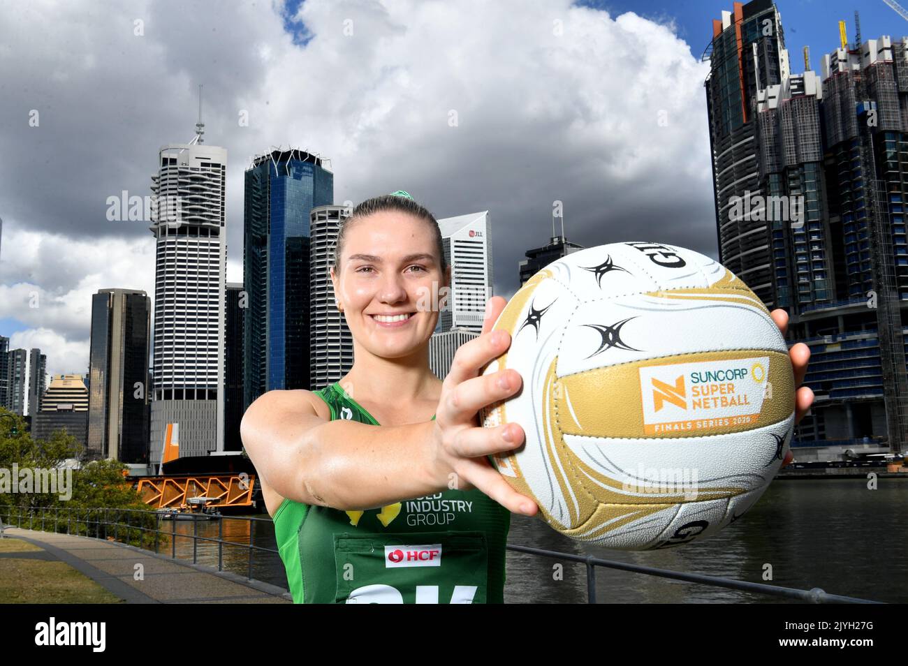 West Coast Fever captain Courtney Bruce is seen posing for a photograph ...