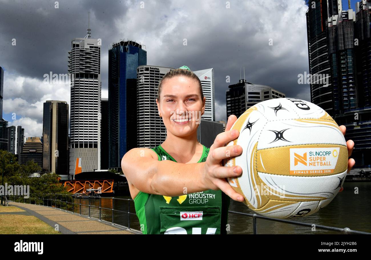 West Coast Fever captain Courtney Bruce is seen posing for a photograph ...