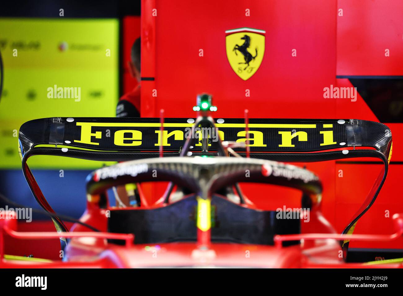 Monza, Italy. 08th Sep, 2022. Ferrari F1-75 rear wing. 08.09.2022 ...