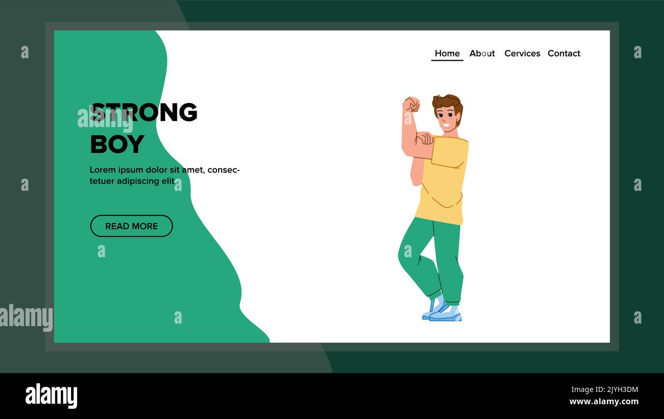 strong guy vector Stock Vector Image & Art - Alamy