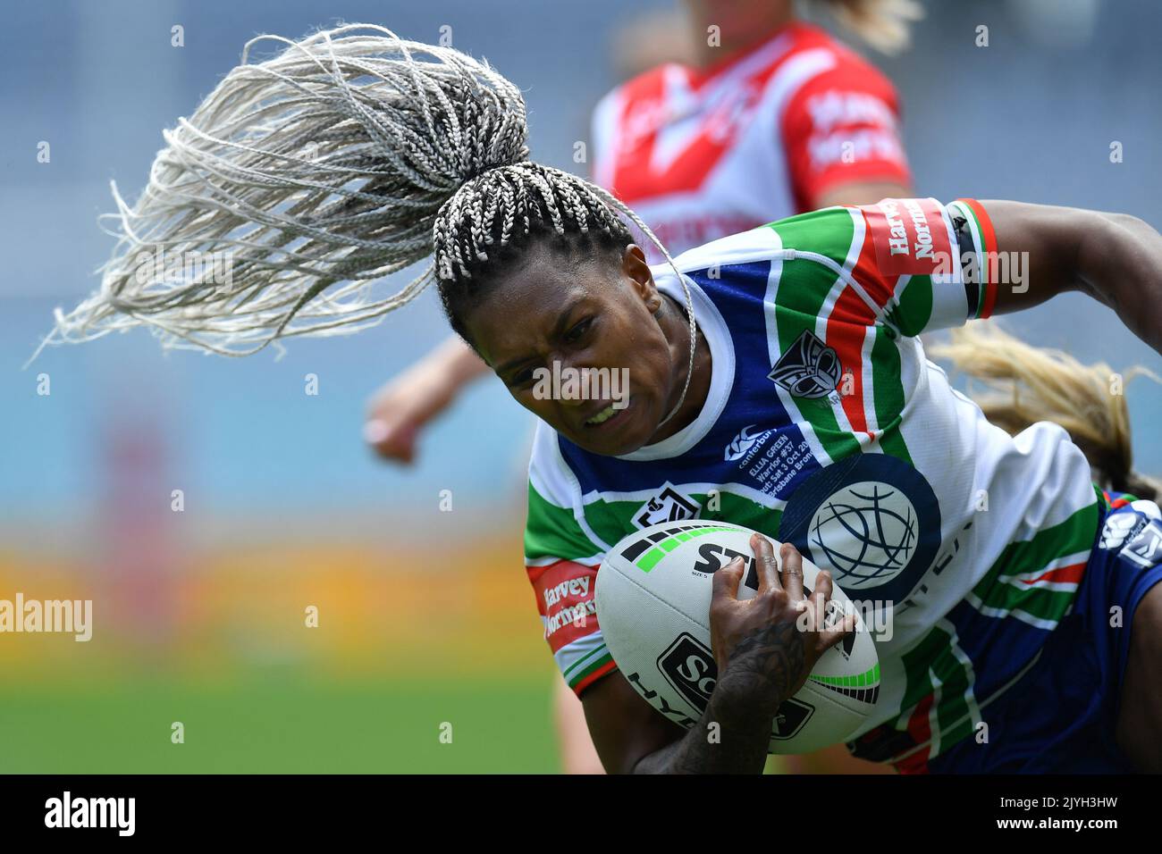 Ellia Green of the Warriors during the NRLW match between the St ...