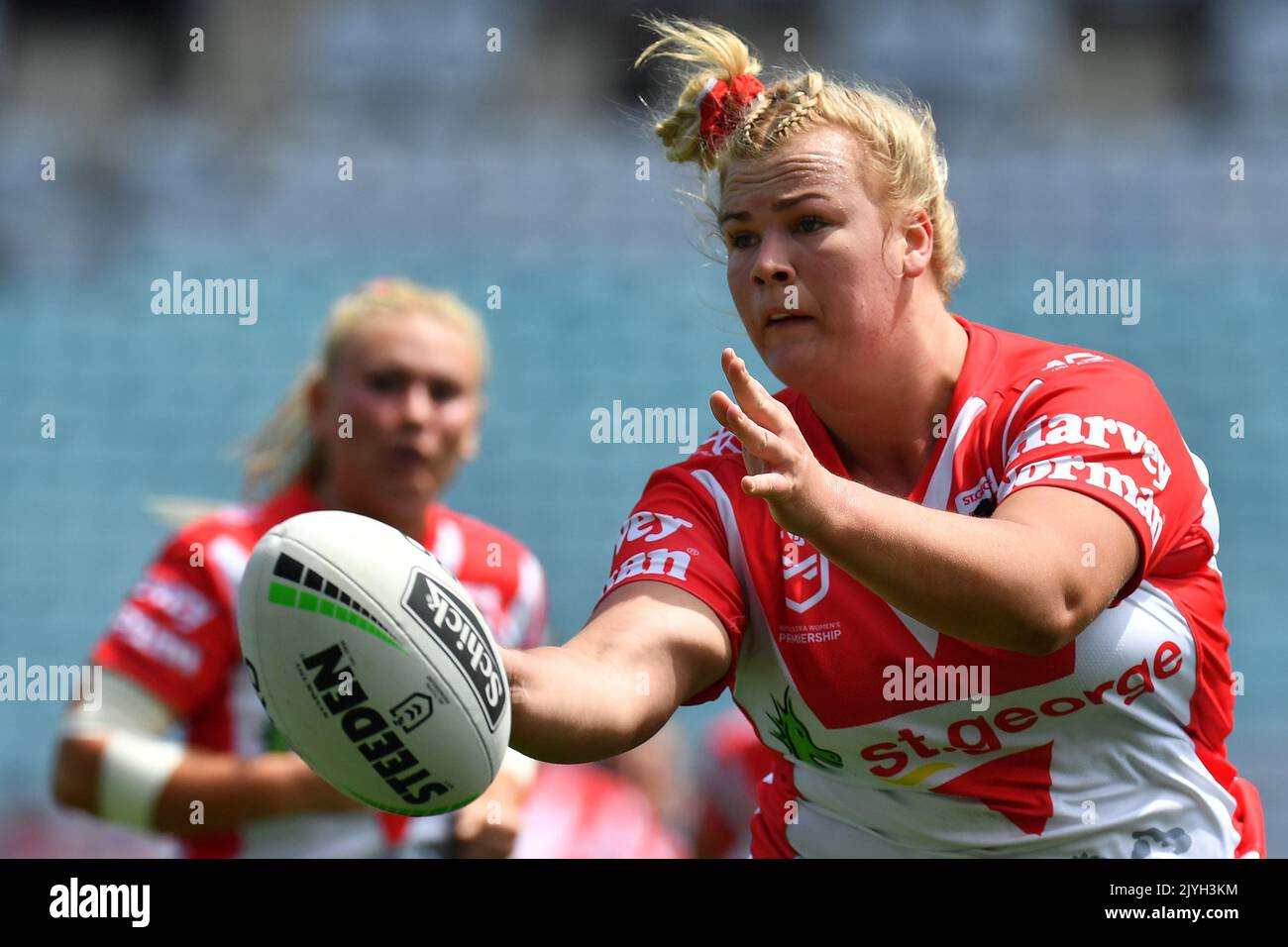Ellie Johnson of the Dragons during the NRLW match between the St. George Illawarra Dragons and ...