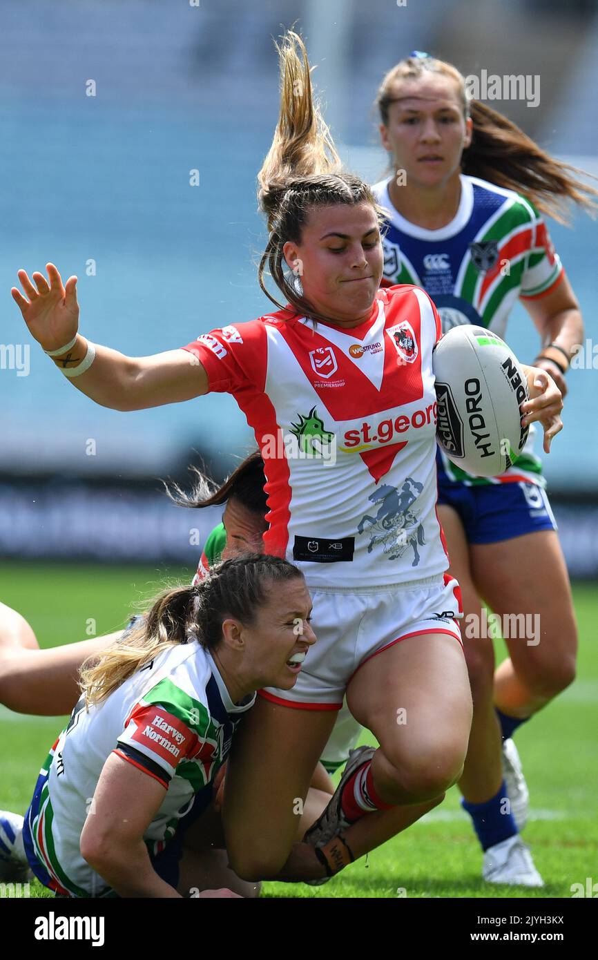Jessica Sergis of the Dragons during the NRLW match between the St ...