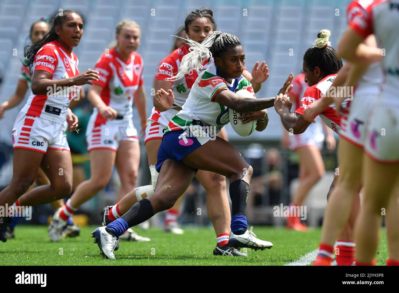 Ellia Green of the Warriors during the NRLW match between the St ...