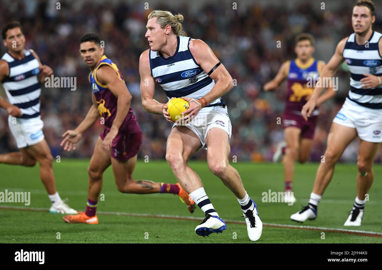 Mark Blicavs of the Cats during the Second AFL Preliminary Final ...