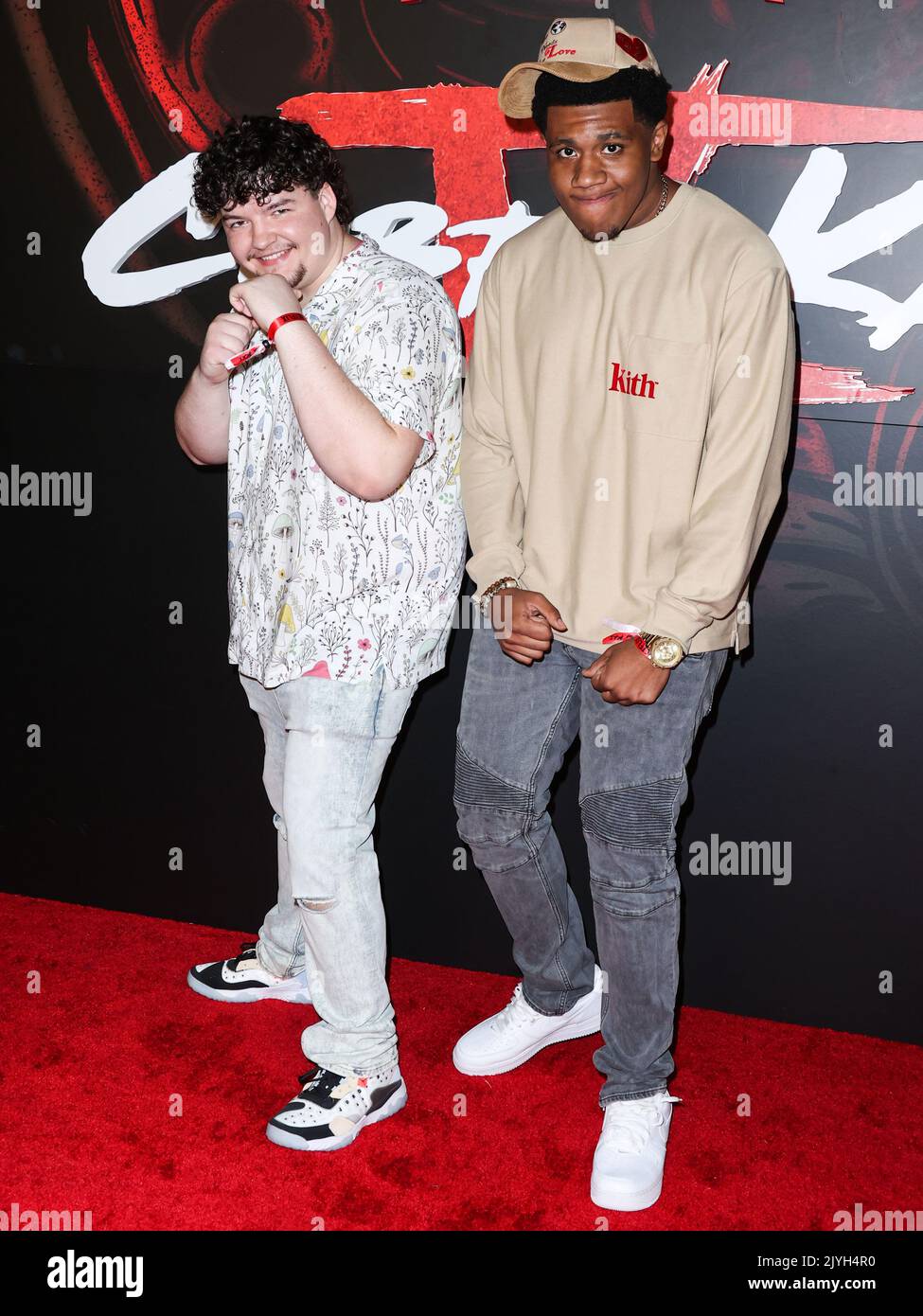 LOS ANGELES, CALIFORNIA, USA - SEPTEMBER 07: Aedin Mincks and Khalil ...