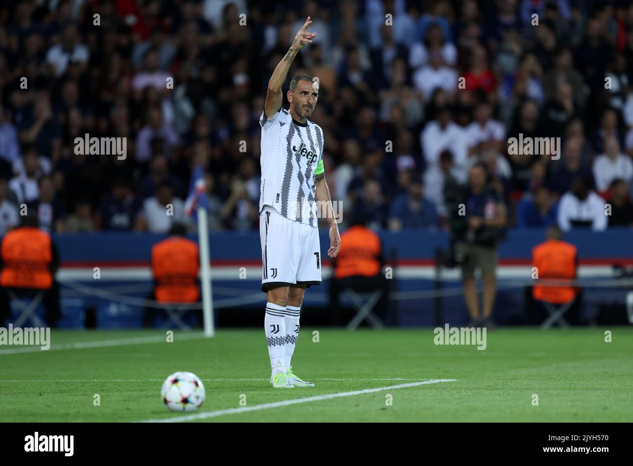Leonardo Bonucci of Juventus Fc gestures during the Uefa Champions ...