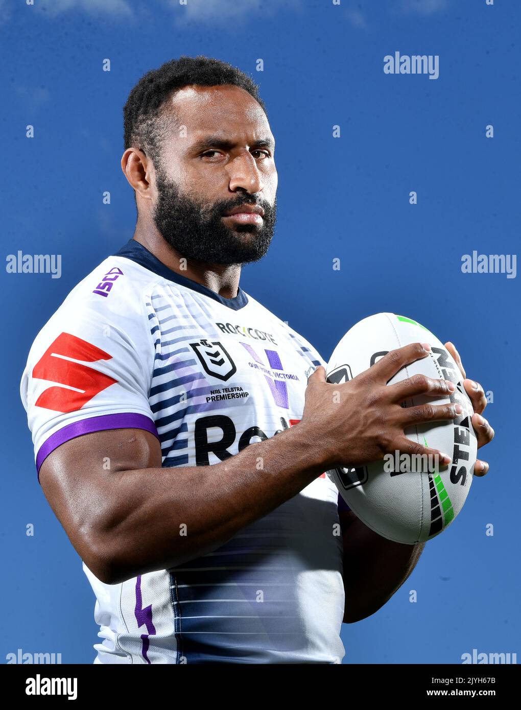 Justin Olam of the Storm is seen posing for a photograph during the ...