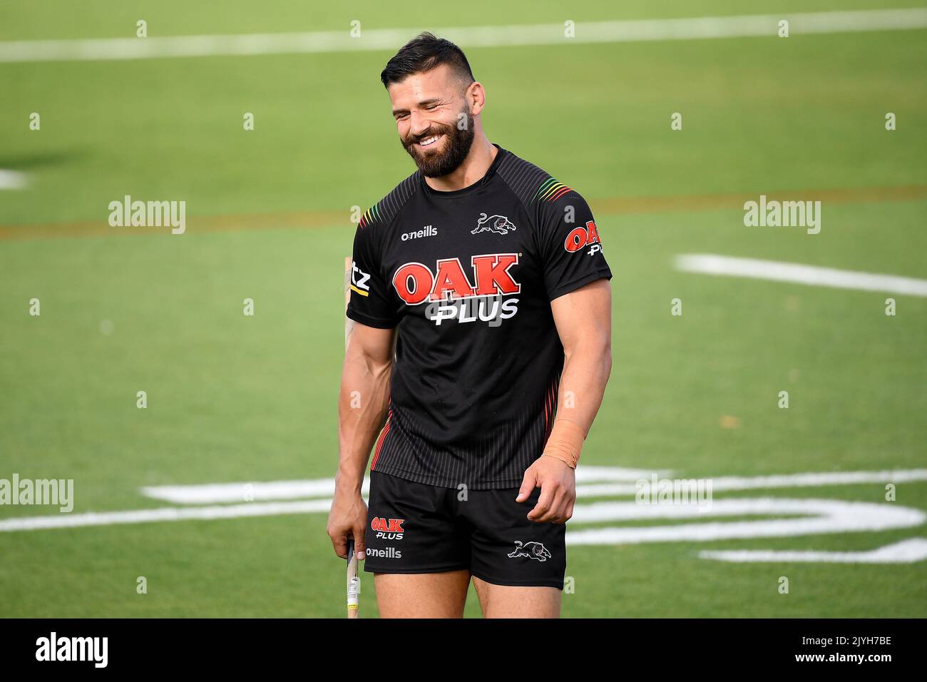 Josh Mansour of the Panthers during an open training session and fan ...