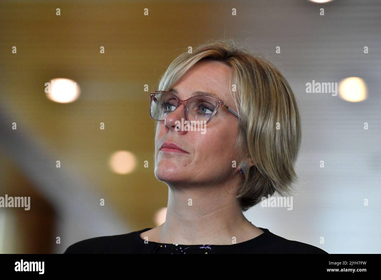 Independent Member for Warringah Zali Steggall at a press conference at ...