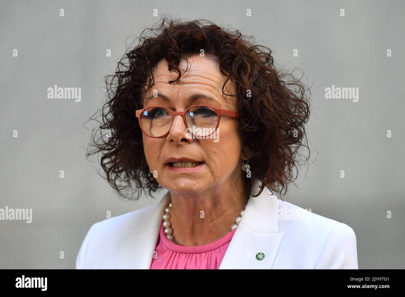 Nationals member for Mallee Anne Webster at a press conference at ...