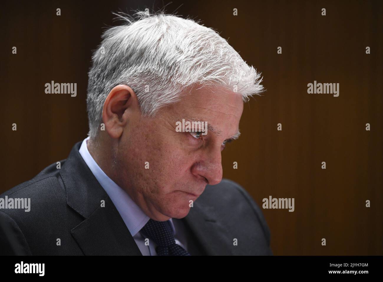 Secretary of the Attorney-General’s Department Chris Moraitis speaks ...