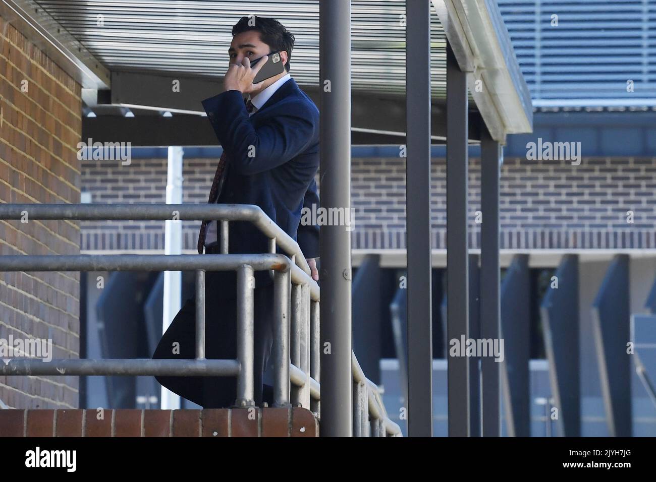 Bryan Wrench, the lawyer representing former NRL player Sam Burgess, at ...