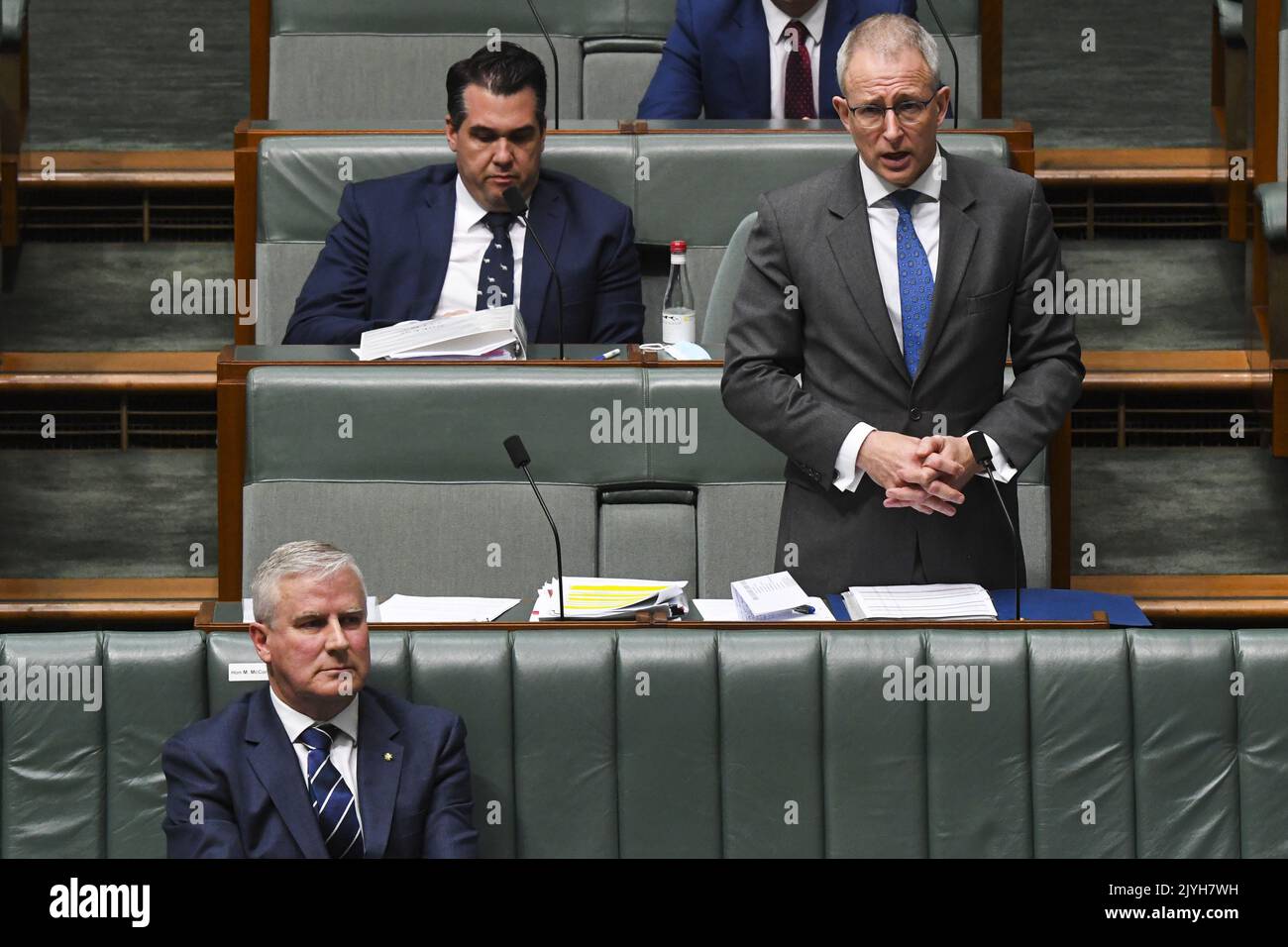 Australian Communications Minister Paul Fletcher speaks during House of ...