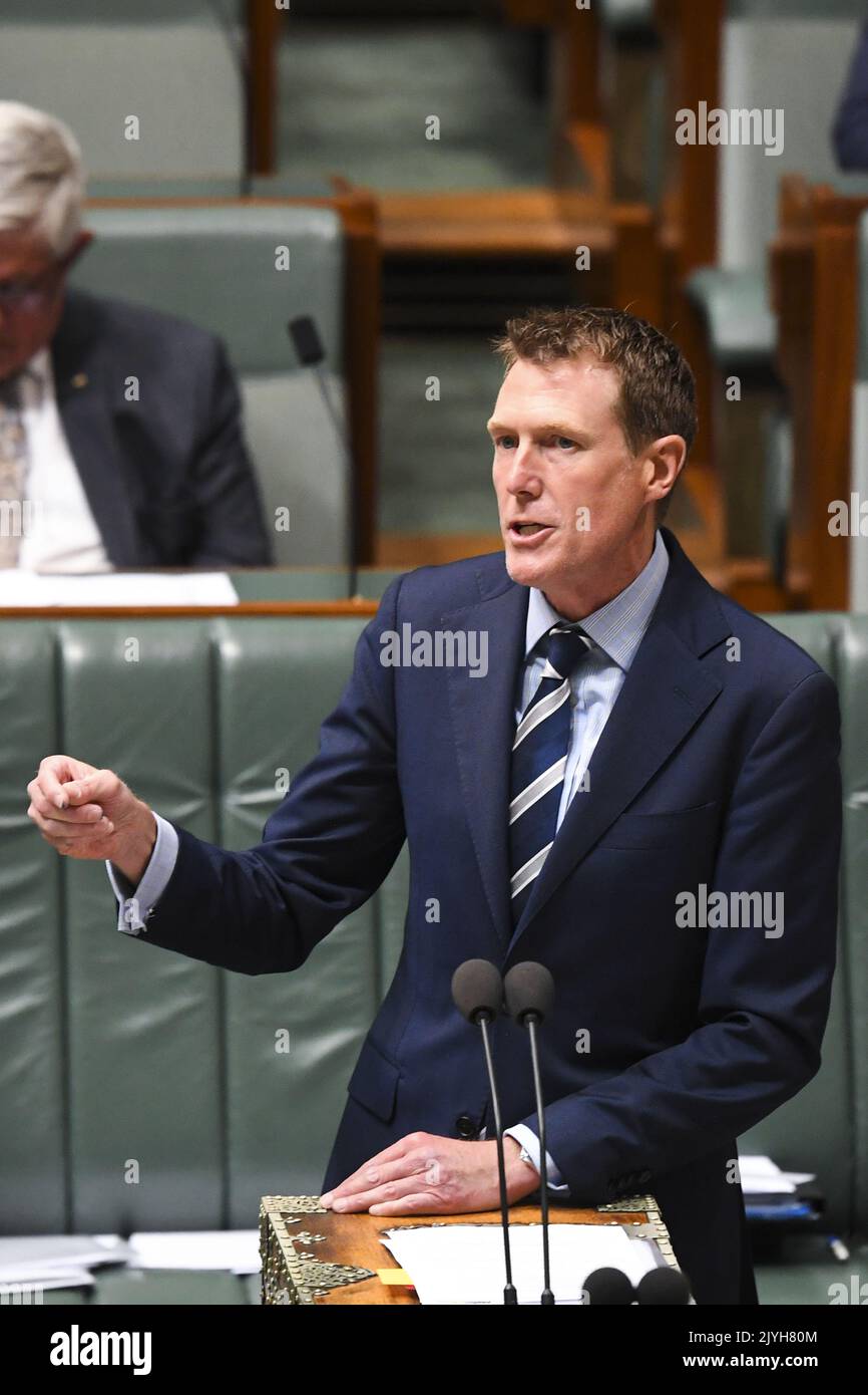 Australian Attorney-General Christian Porter speaks during House of ...