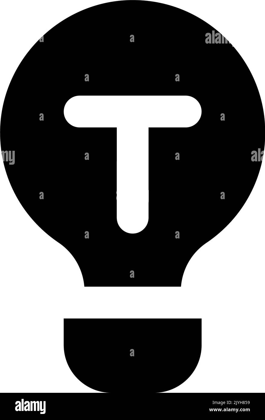 Light bulb black glyph ui icon Stock Vector Image & Art - Alamy