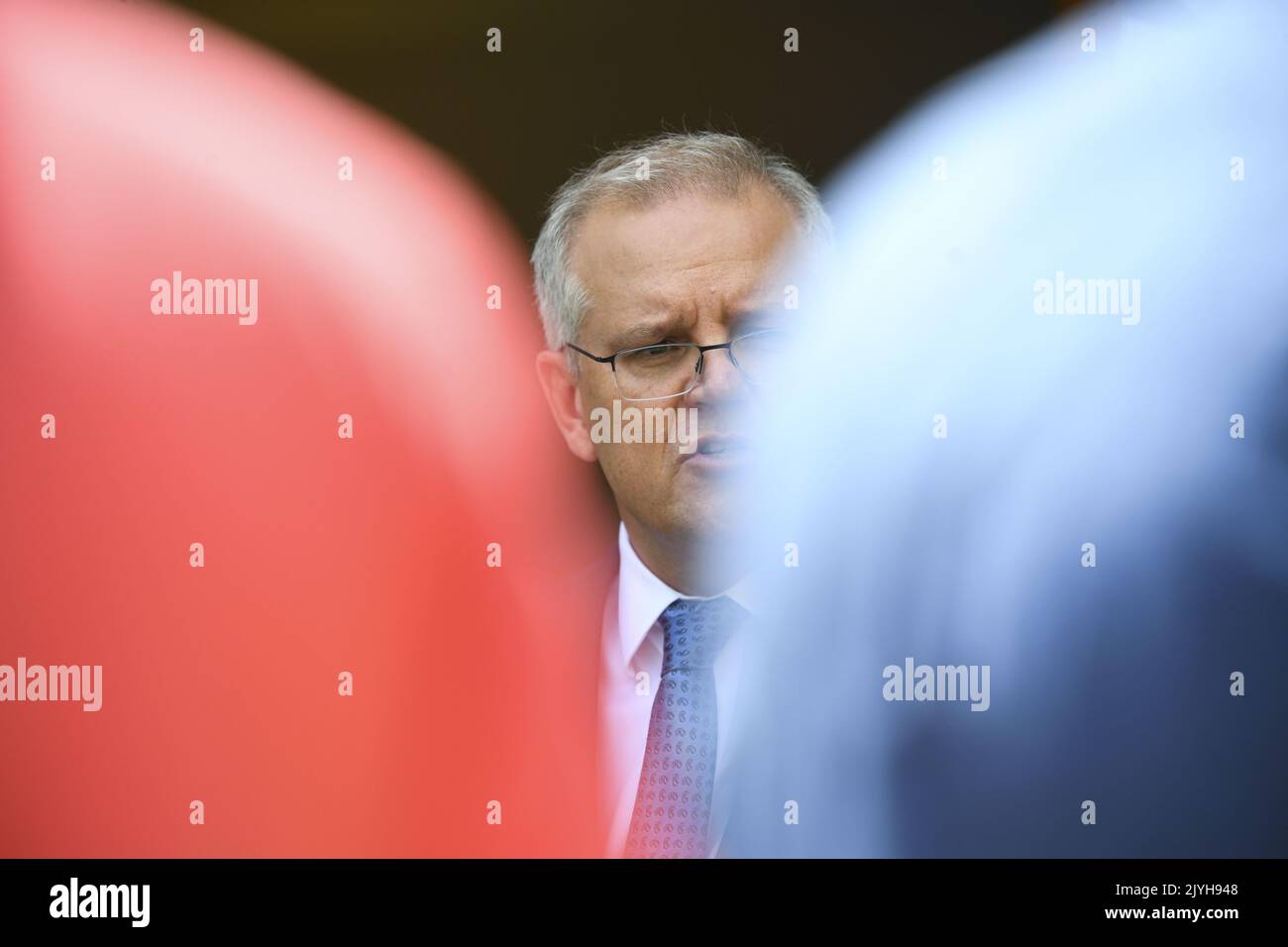 Australian Prime Minister Scott Morrison speaks during a press ...
