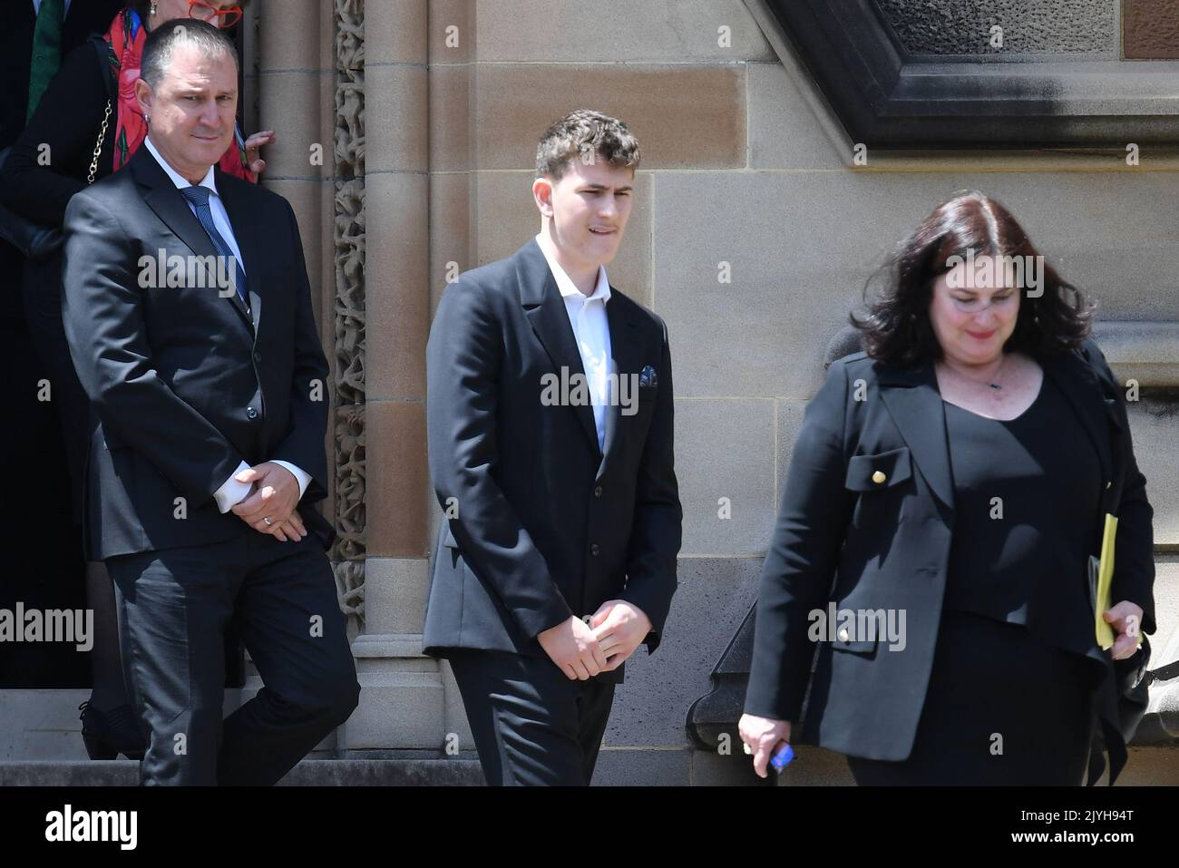 Justine (right), the daughter of Susan Ryan and son Ben (left ...