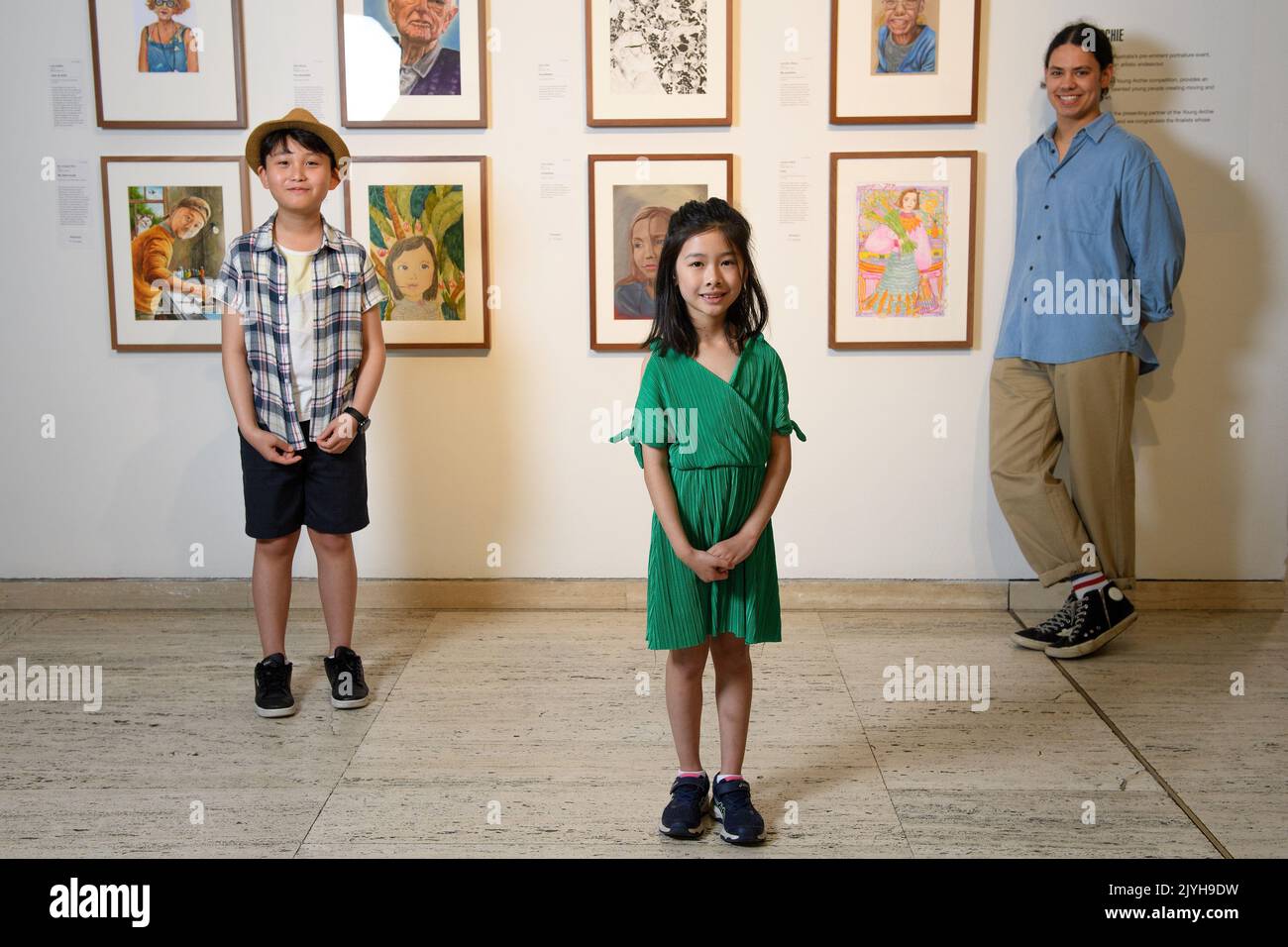Young Archie winners (L-R) Ian Joseph Kim, 9, Gabrielle Guo, 7, and ...