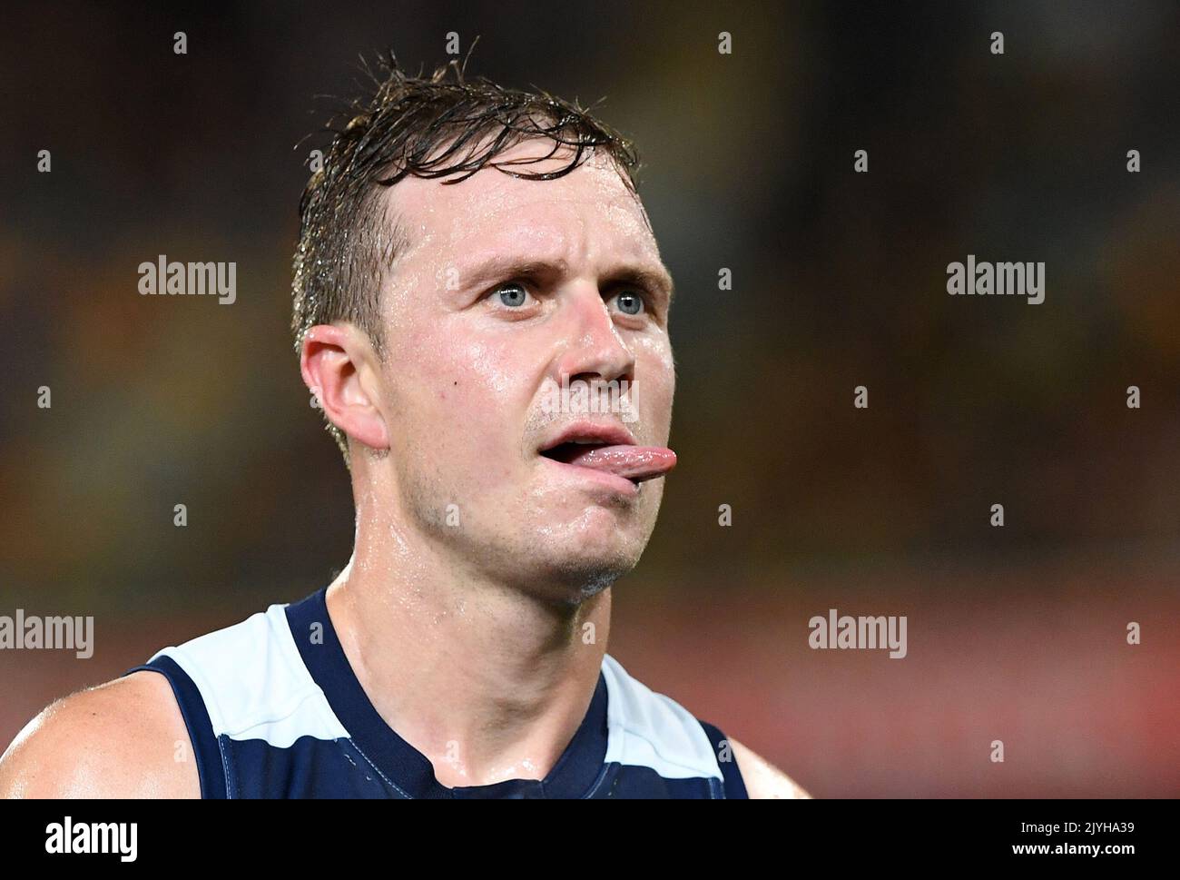 Mitch Duncan of the Cats is seen during the AFL Grand Final between ...