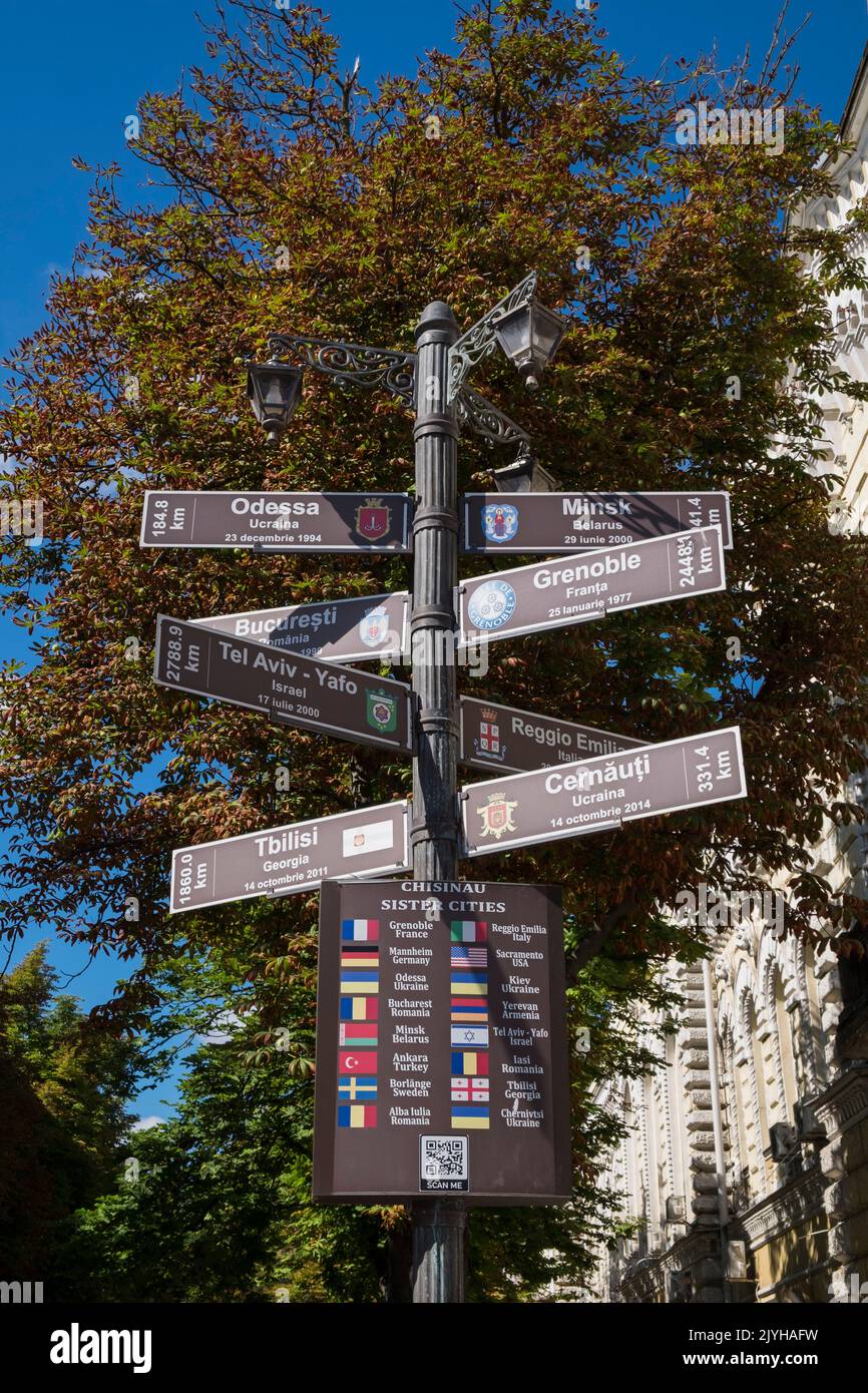 Moldova chisinau road signs hi-res stock photography and images - Alamy