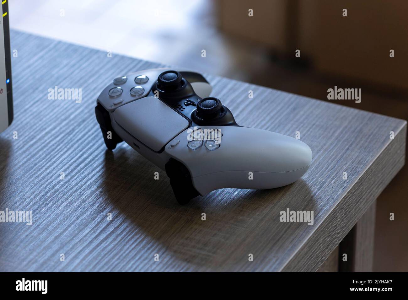 Brecht, Belgium August 12 2022: A portrait of a basic white sony ...