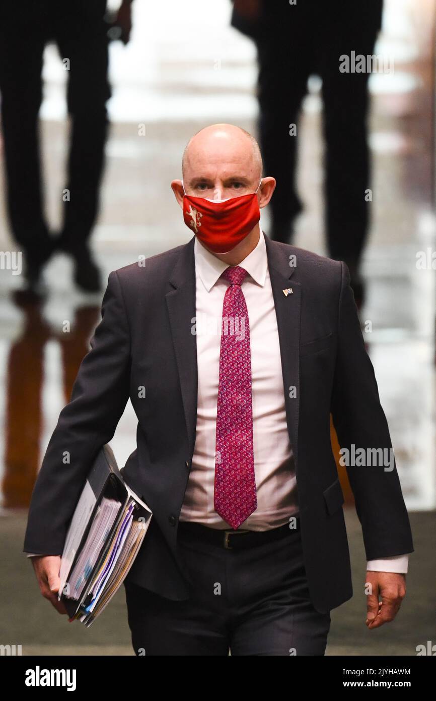 Australian Government Services Minister Robert Stuart arrives during ...