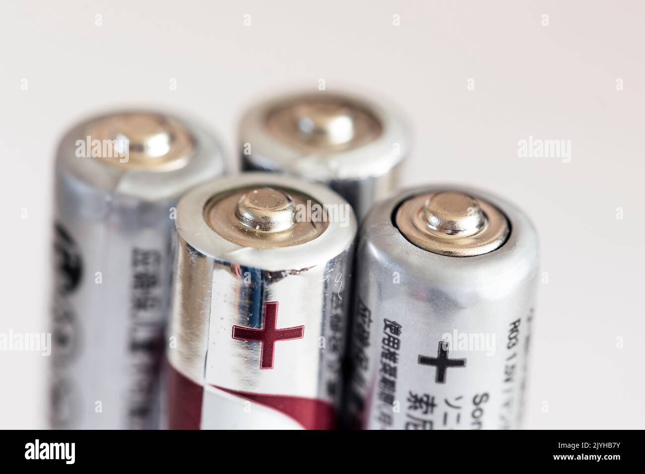 A close up portrait of the plus or positive side of a couple of triple ...