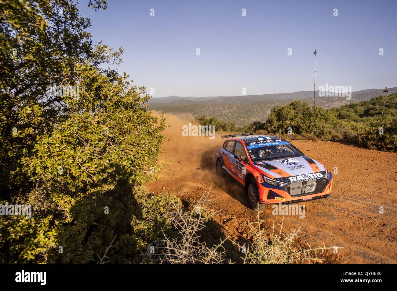 22 SUNINEN Teemu (fin), MARKKULA Mikko (fin), Hyundai i20N, action ...