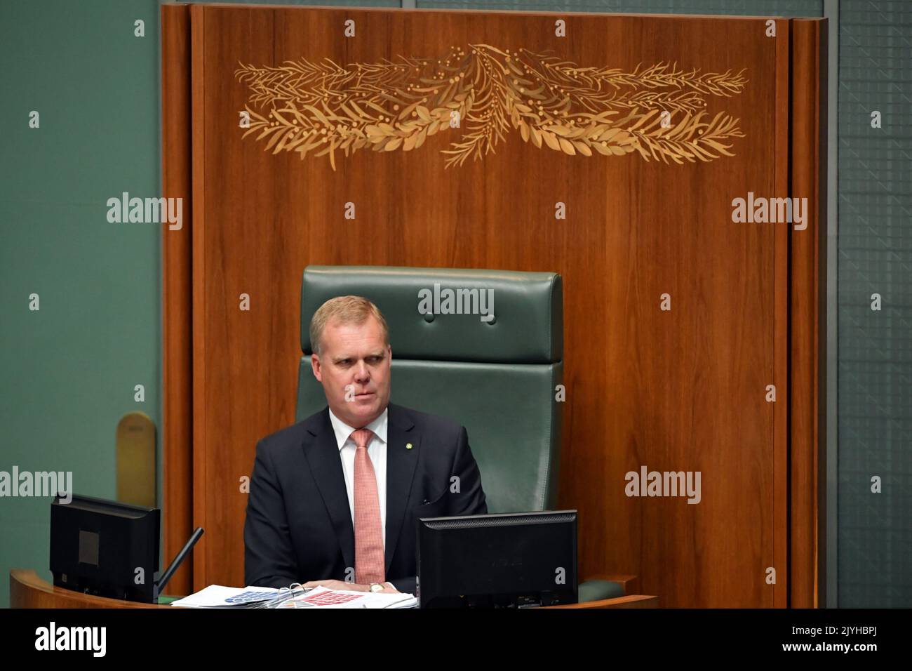 Speaker Tony Smith during Question Time in the House of Representatives ...