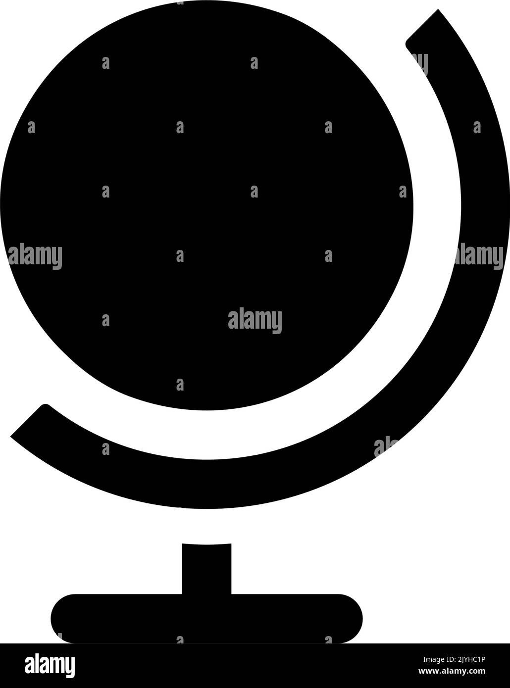 Earth ball globe black glyph ui icon Stock Vector Image & Art - Alamy