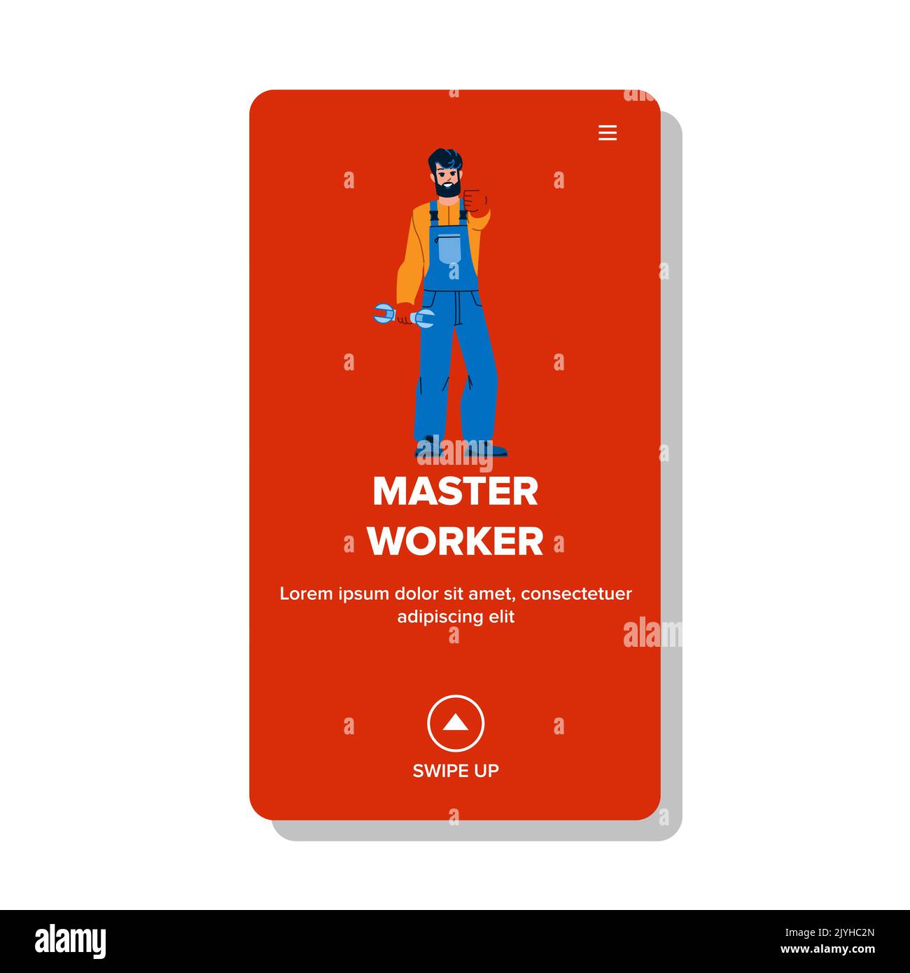 master worker vector Stock Vector Image & Art - Alamy