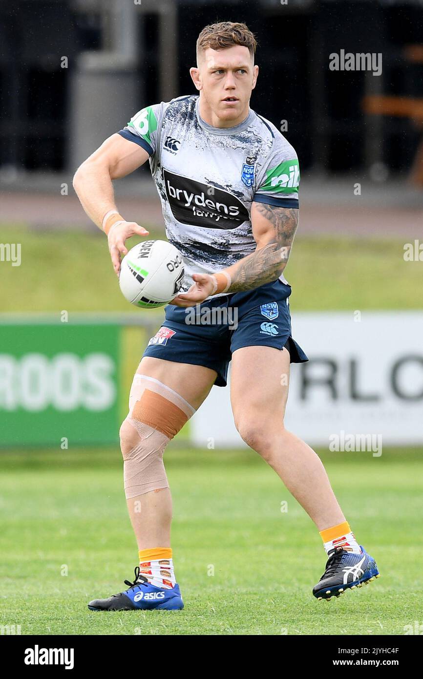 Cameron McInnes takes part in a New South Wales Blues team training ...