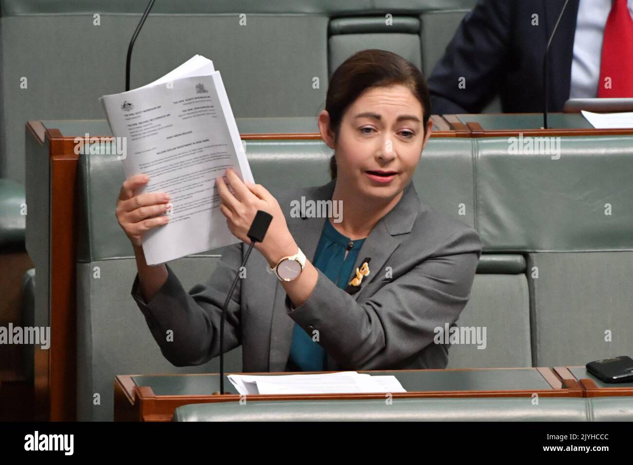 Shadow Minister for the Environment Terri Butler during Question Time ...