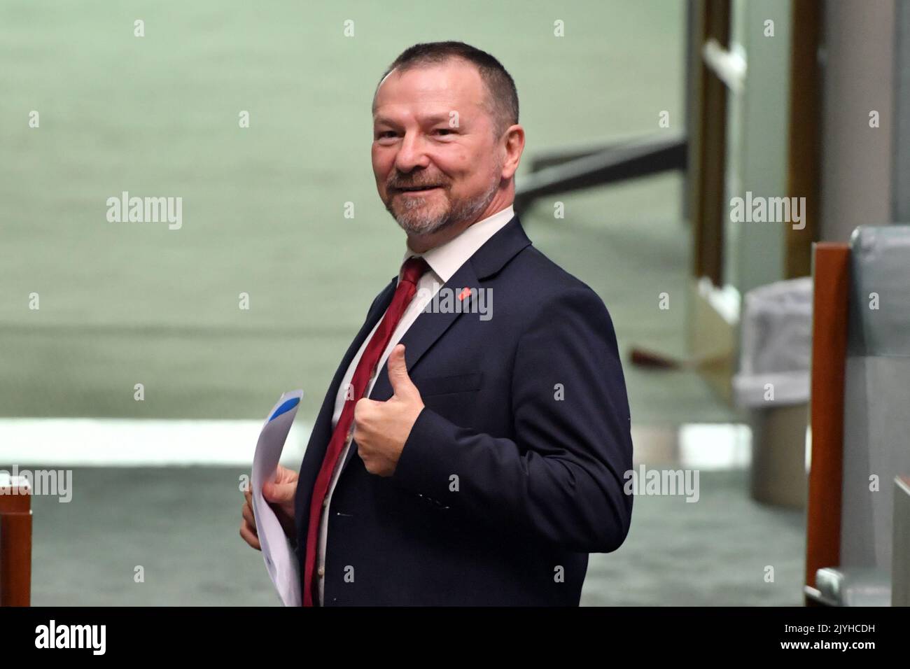 Labor member for Moreton Graham Perrett before Question Time in the ...