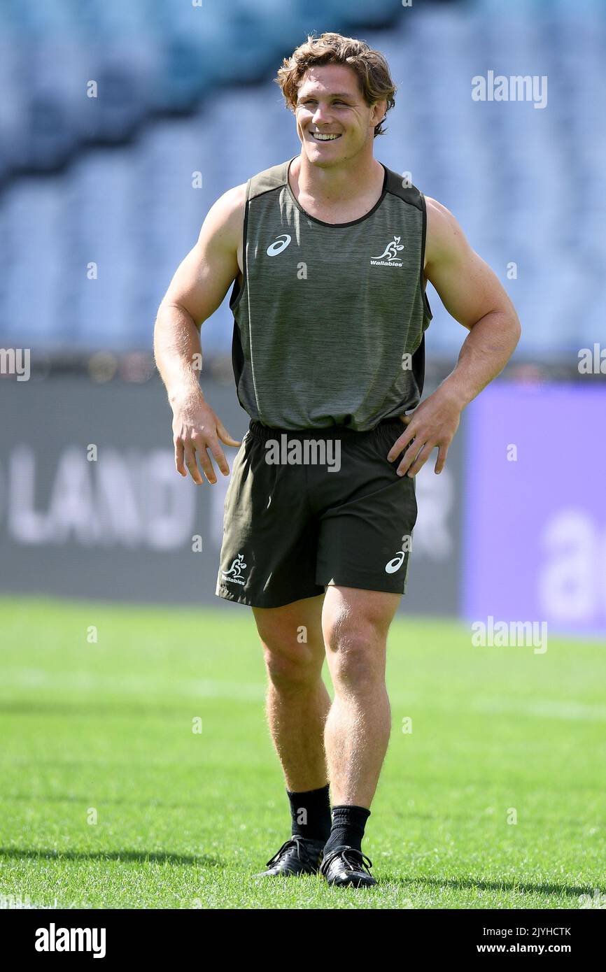 Michael Hooper during the Australian Wallabies captain’s run training ...