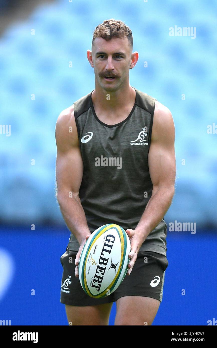 Nic White during the Australian Wallabies captain’s run training ...