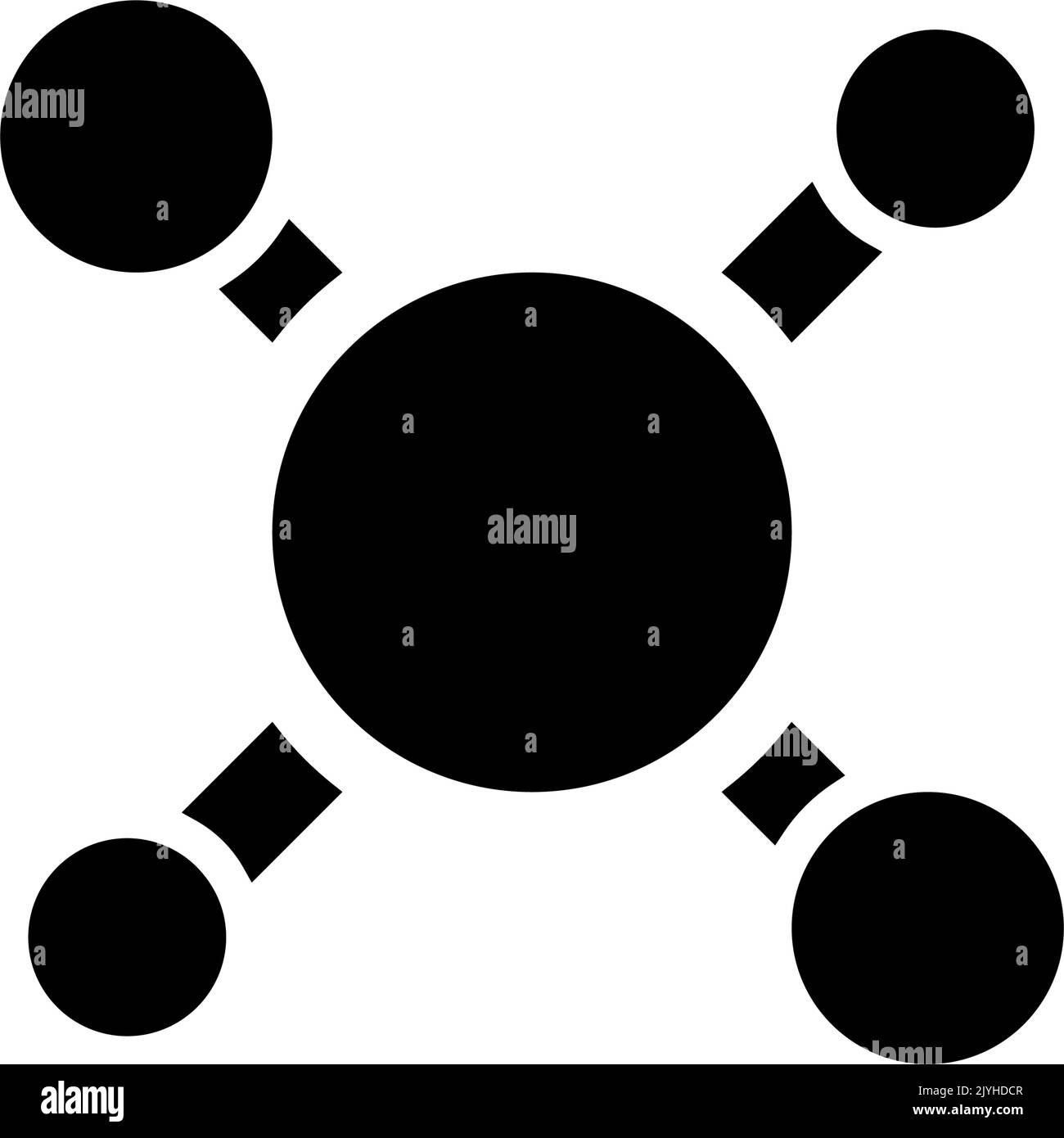 Structure of molecules black glyph ui icon Stock Vector Image & Art - Alamy