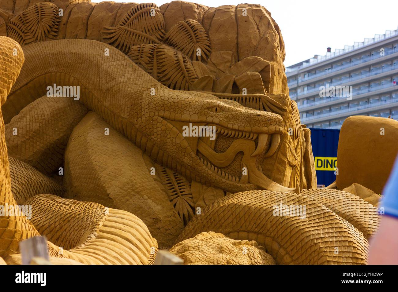 Middelkerke, Belgium - 23 July 2022: An art portrait of a big ...