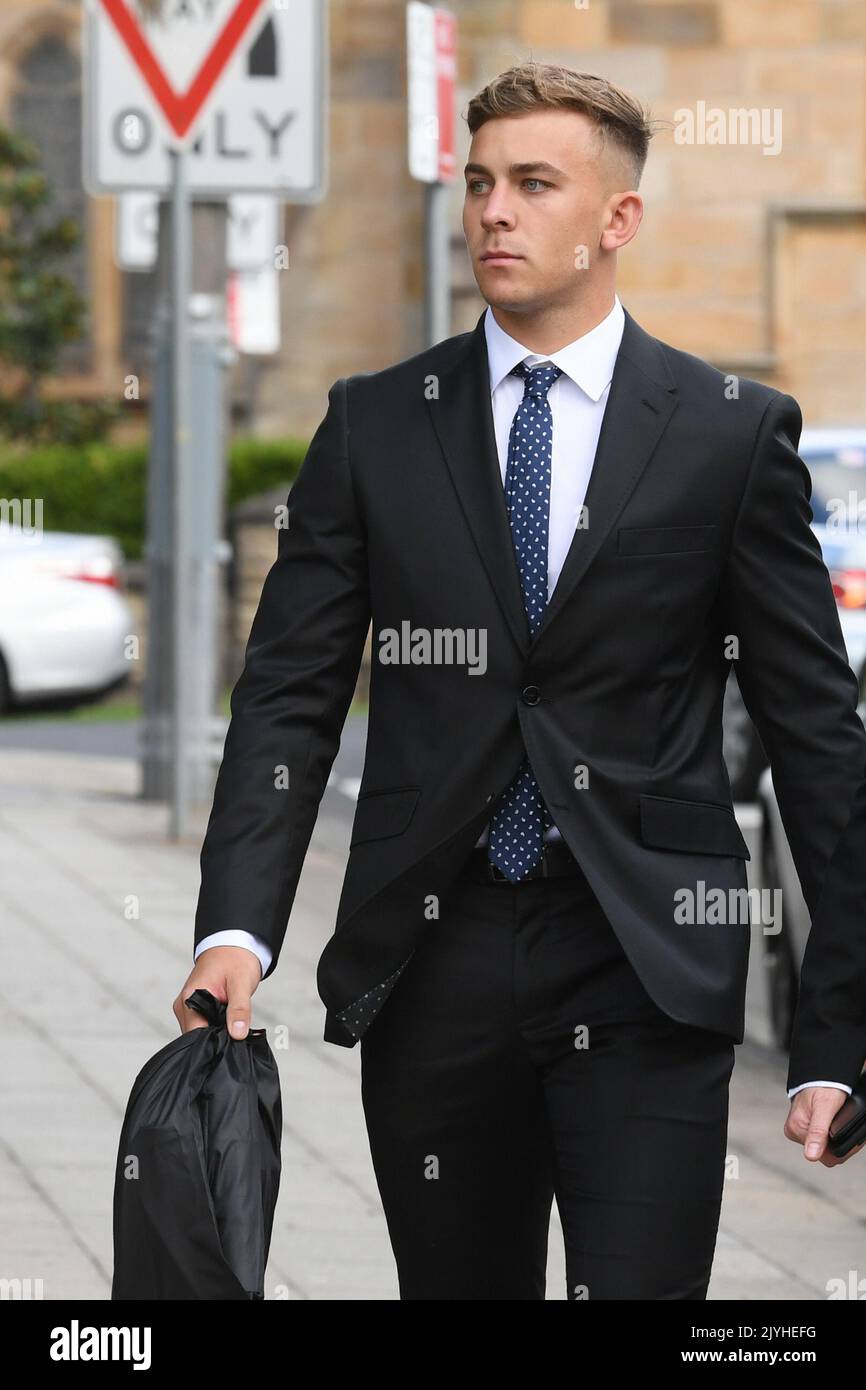 Callan Sinclair, the co-accused with St. George Illawarra Dragons rugby ...