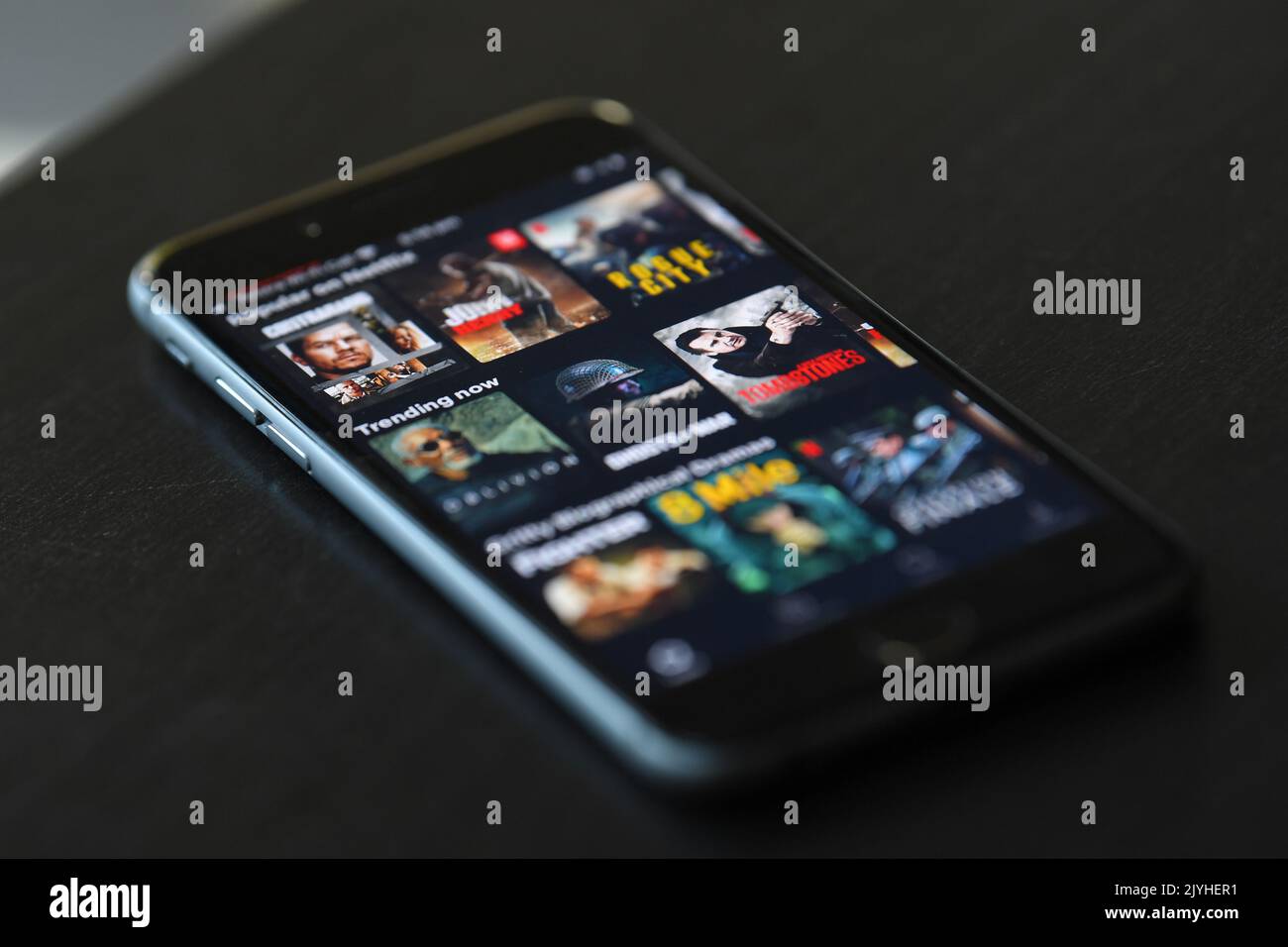 Stock image of a Netflix app on an iPhone in Melbourne, Monday ...