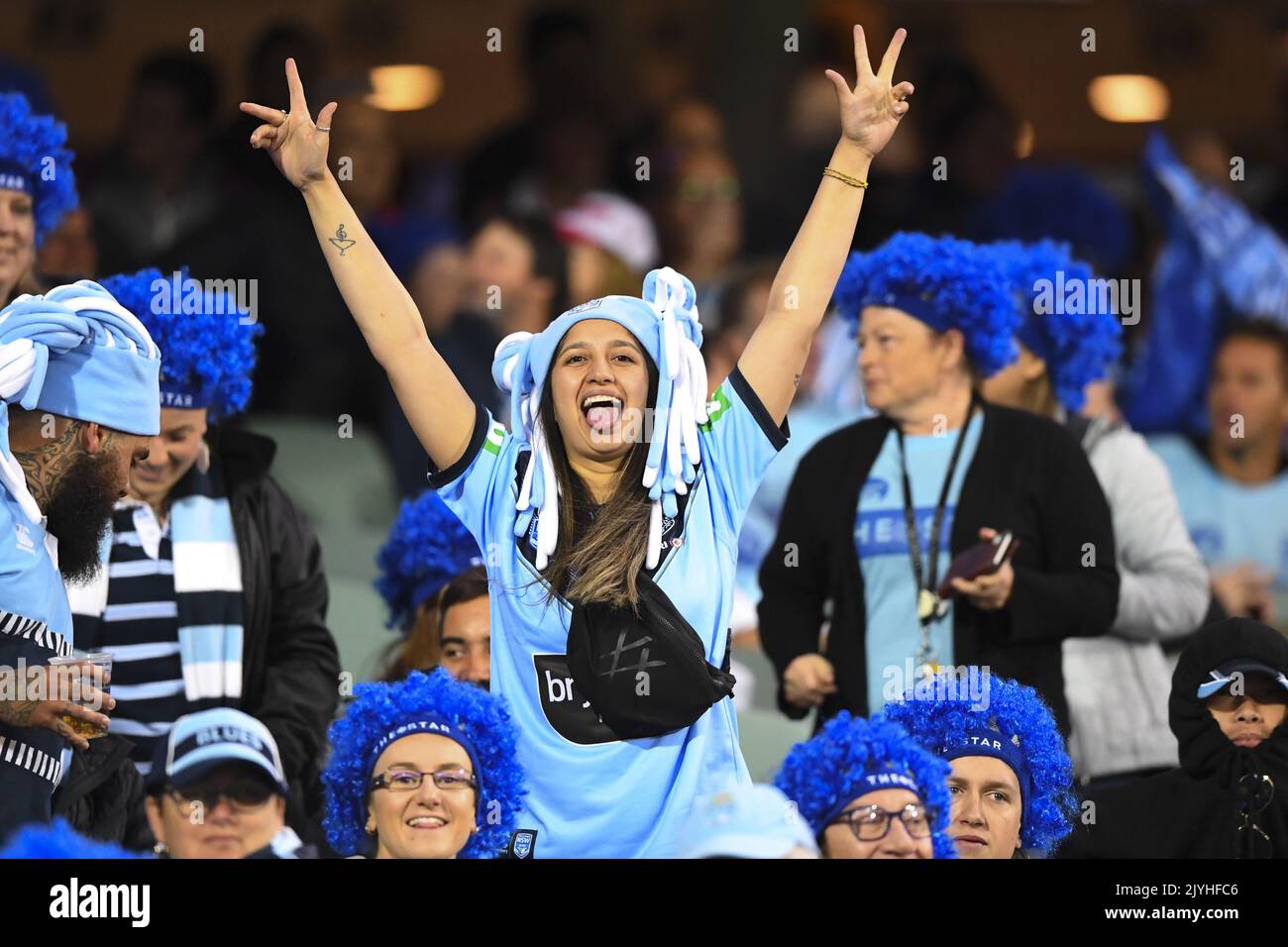 Blues fans show support during Game 1 of the 2020 State of Origin ...