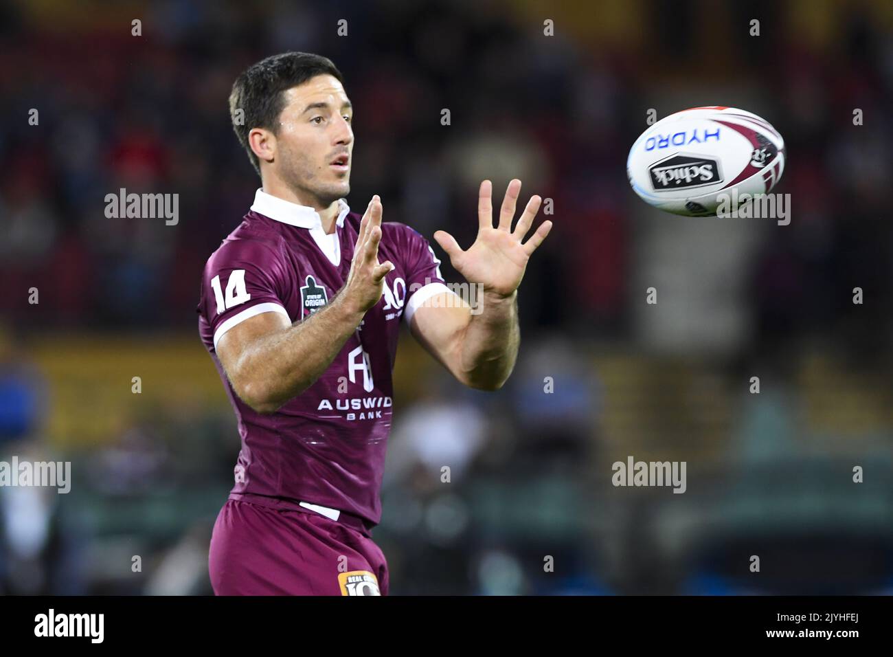 Ben Hunt of the Maroons in action during Game 1 of the 2020 State of ...