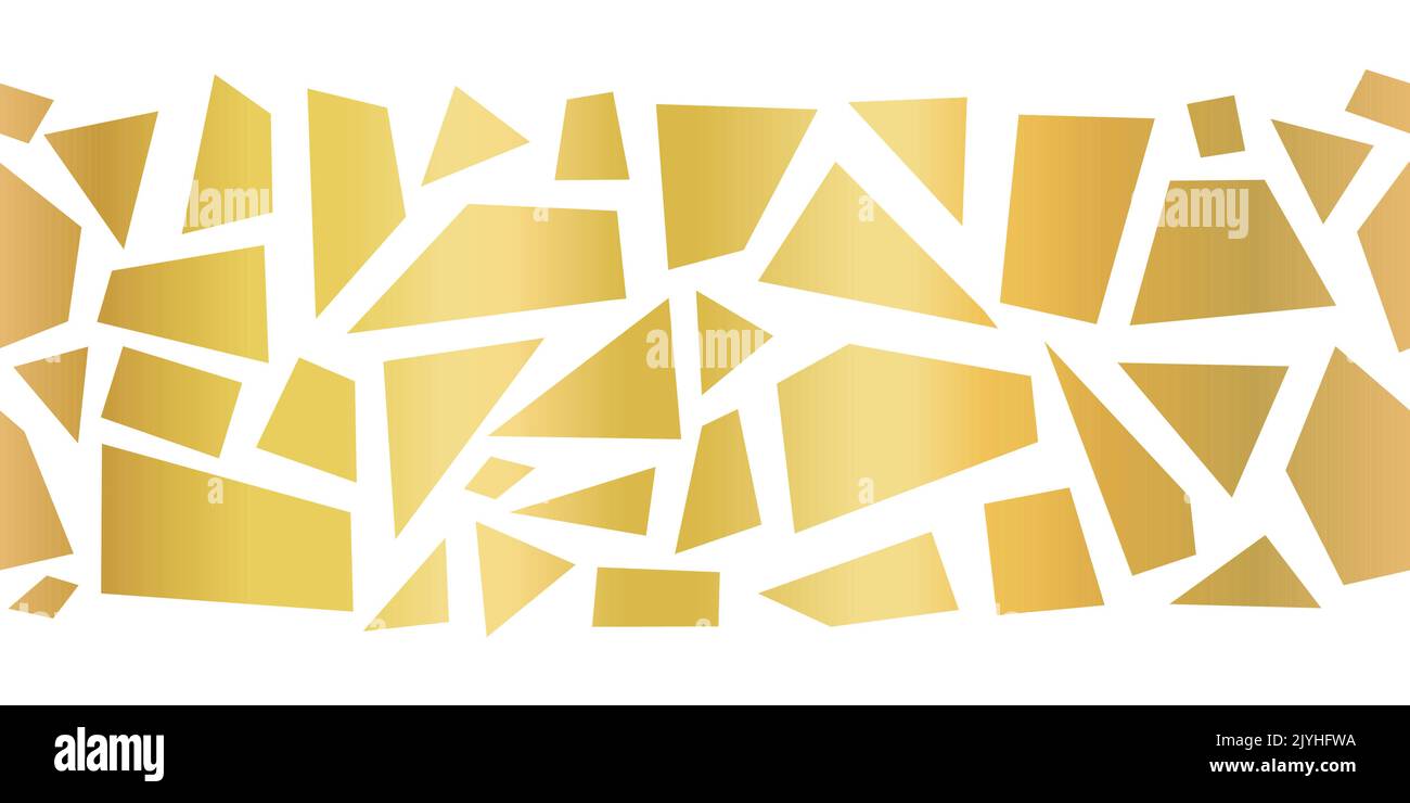 Metallic gold continuous geometric pattern Cut Out Stock Images ...