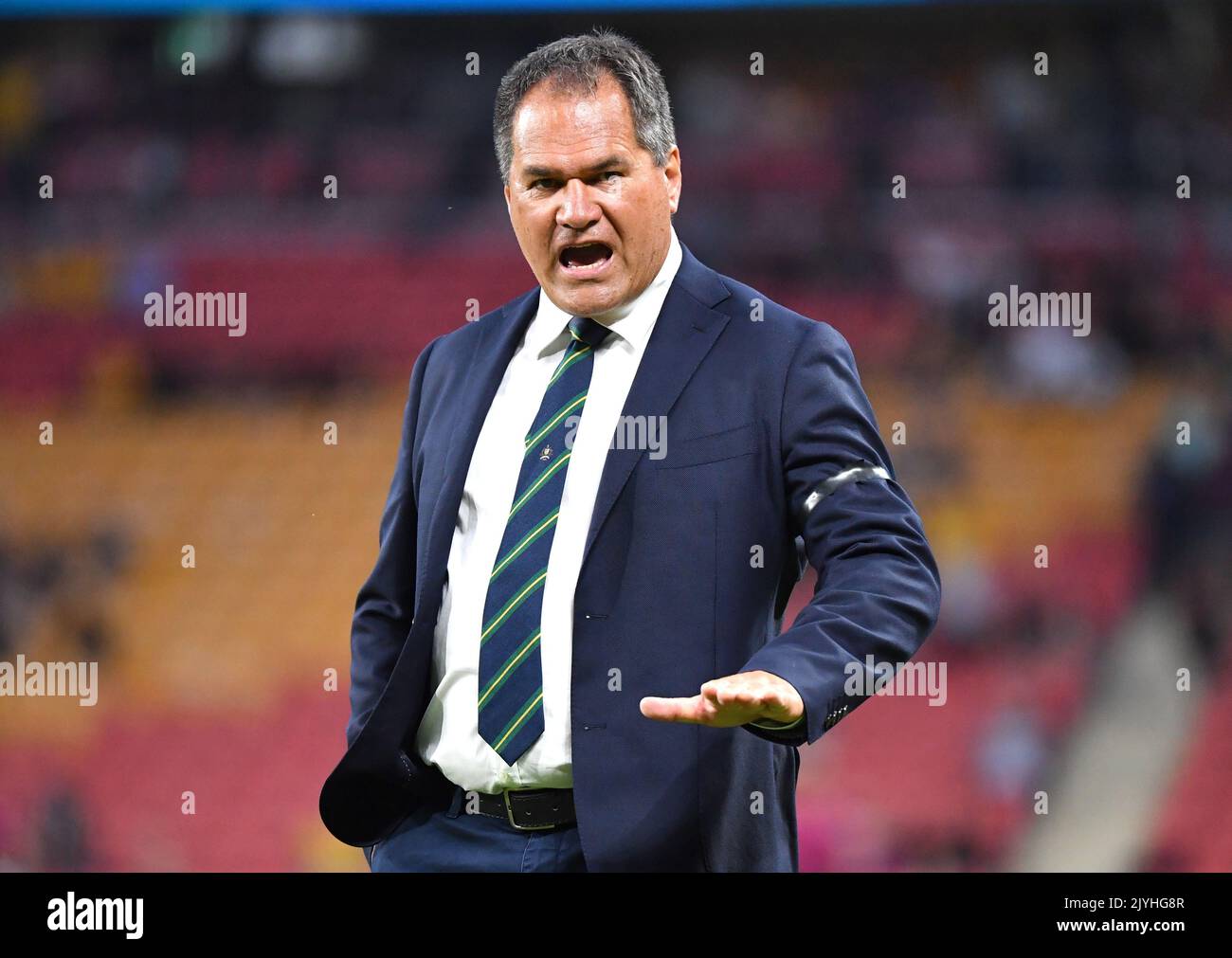 Australian coach Dave Rennie is seen before the Tri-Nations rugby union ...