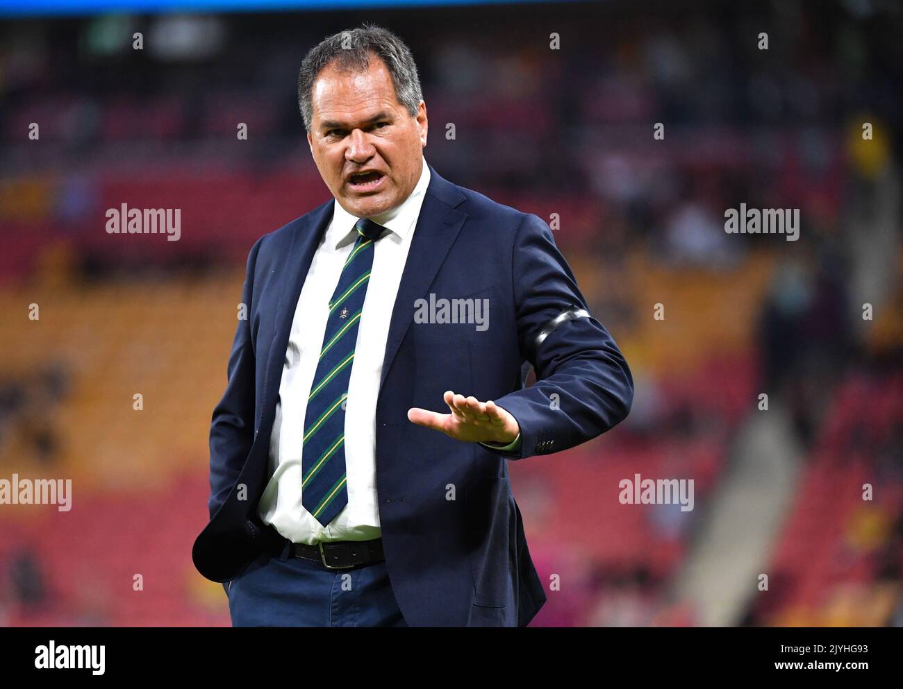 Australian coach Dave Rennie is seen before the Tri-Nations rugby union ...