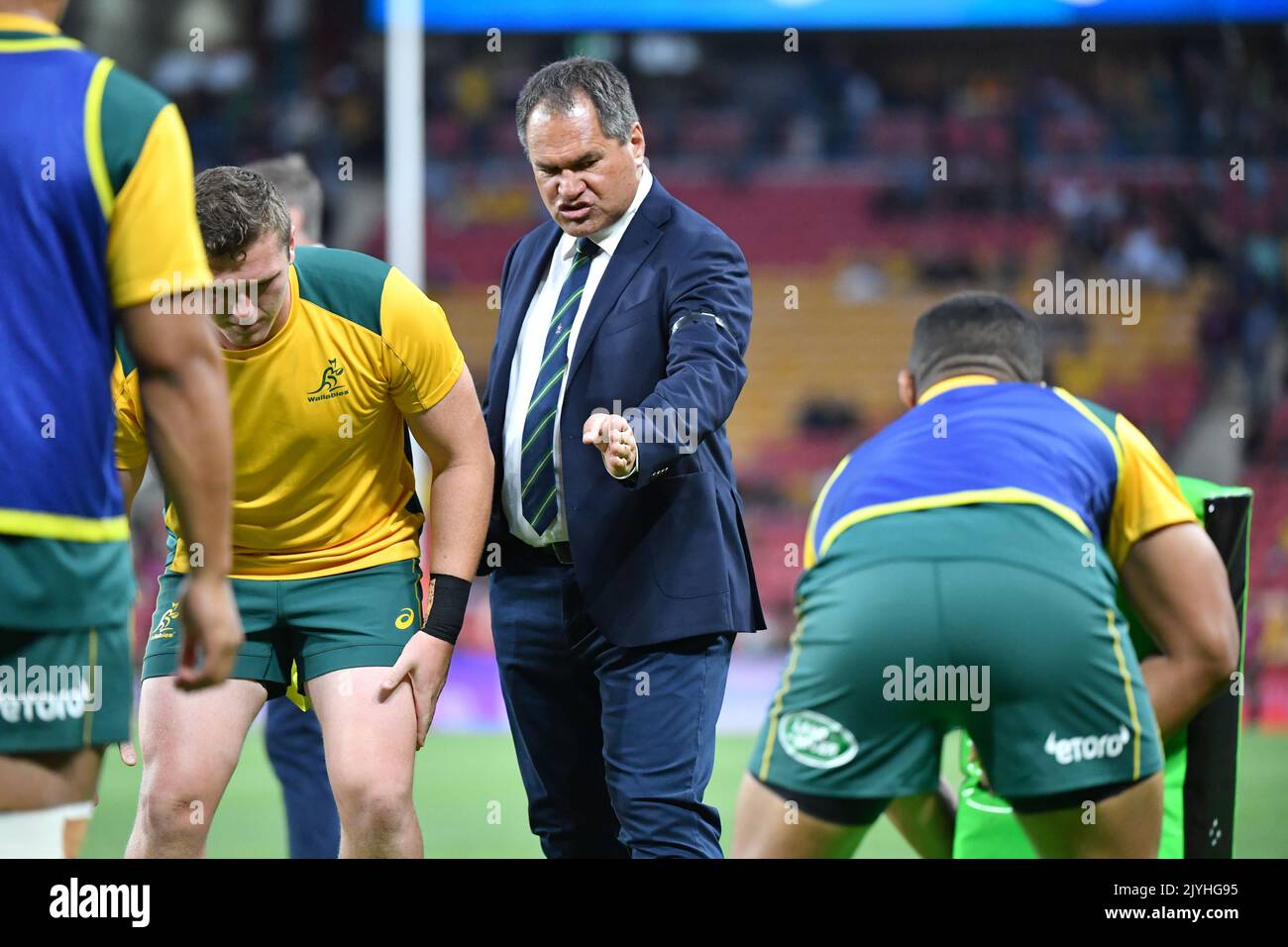Australian coach Dave Rennie is seen before the Tri-Nations rugby union ...