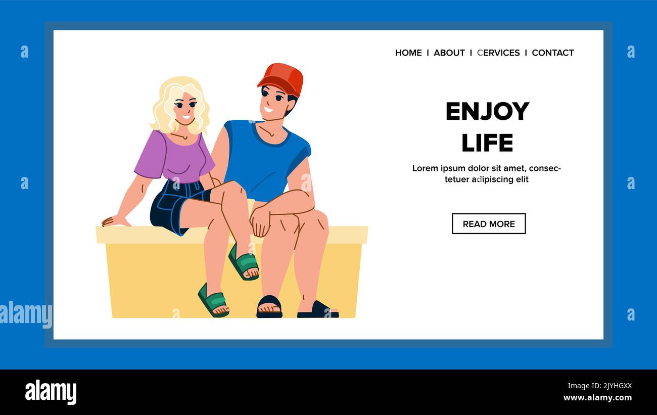 enjoy life vector Stock Vector Image & Art - Alamy